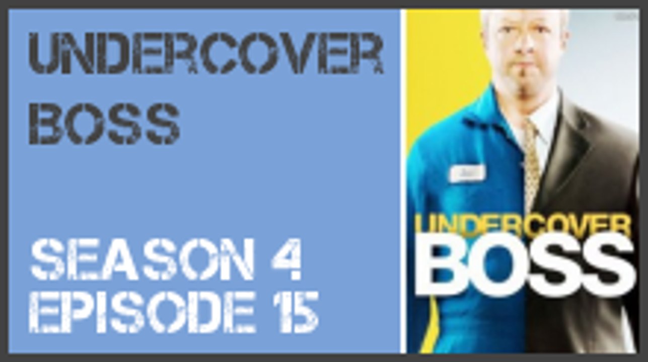 Undercover Boss season 4 episode 15 s4e15 - Dailymotion Video