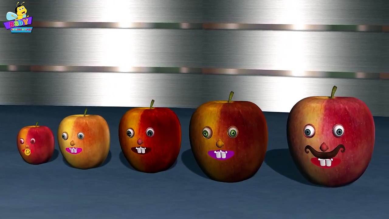 The Finger Family Apple Family 3D Nursery Rhyme | Apple Finger Family ...
