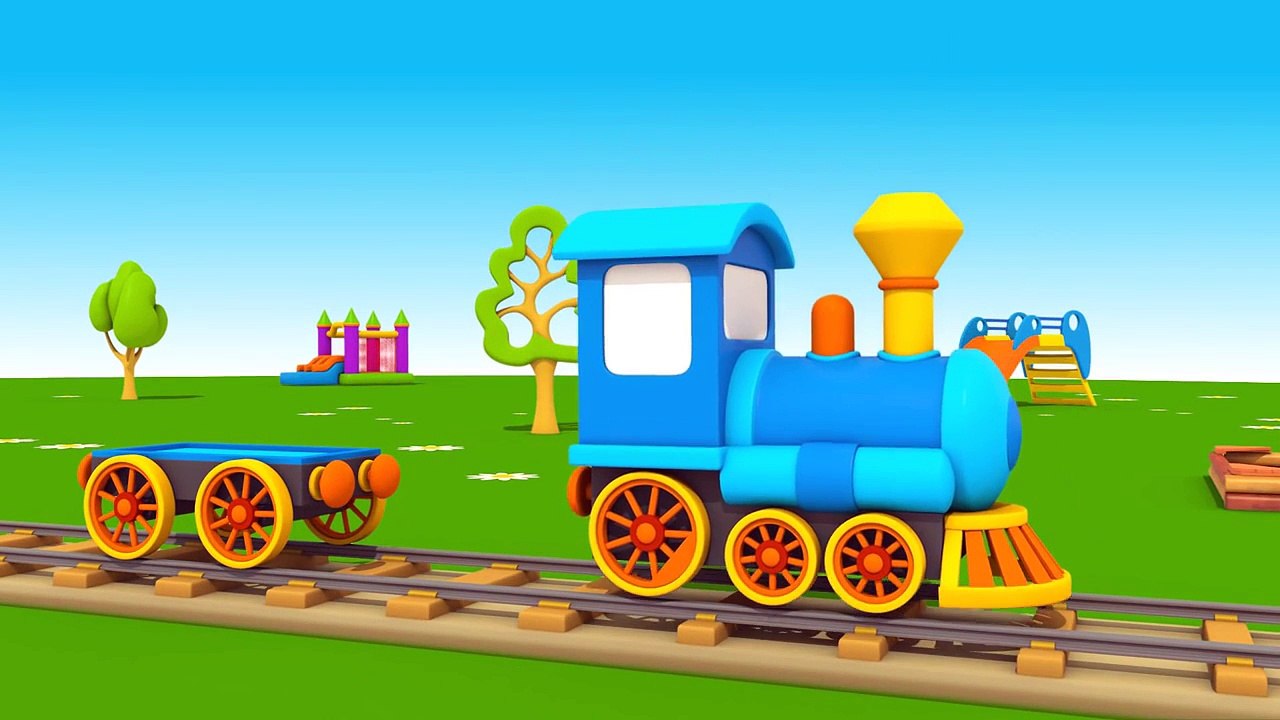 Voller Dampf vorraus! Leo Junior und die Lokomotive - 3D Cartoon für ...