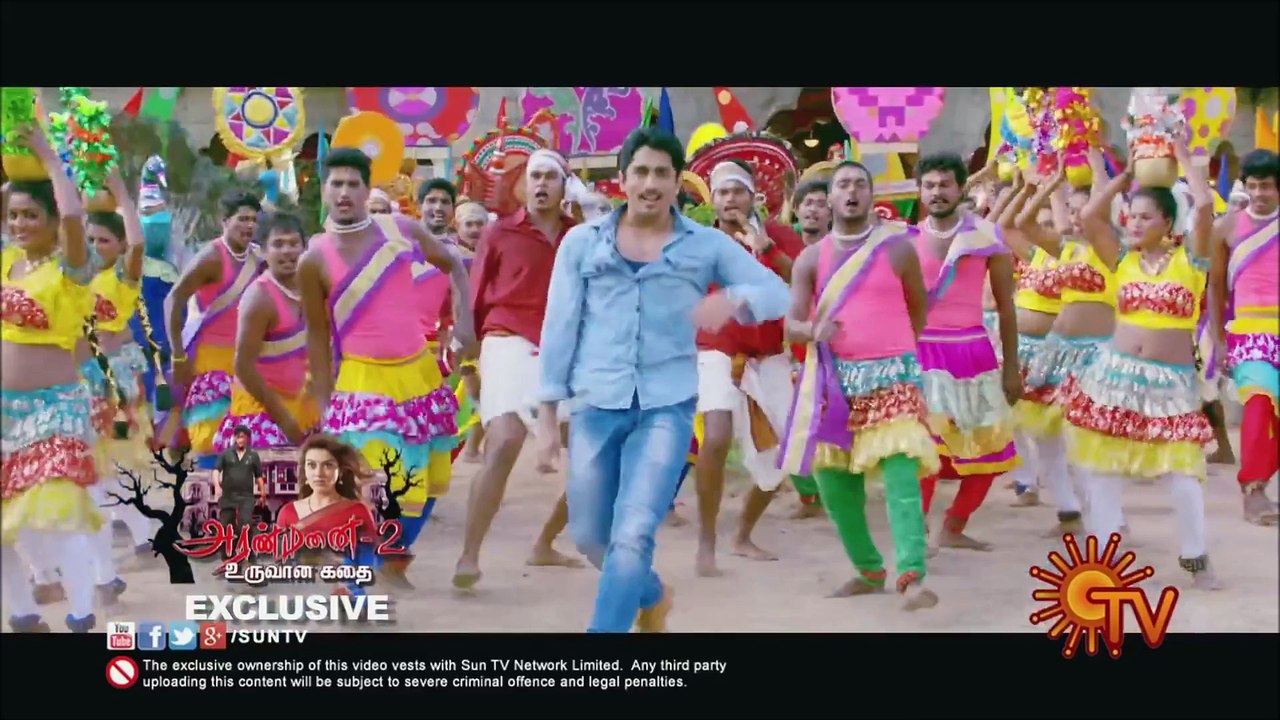 Aranmanai 2 _ Kuchi Muddai _ New Tamil Movie Video Song _ Siddharth ...