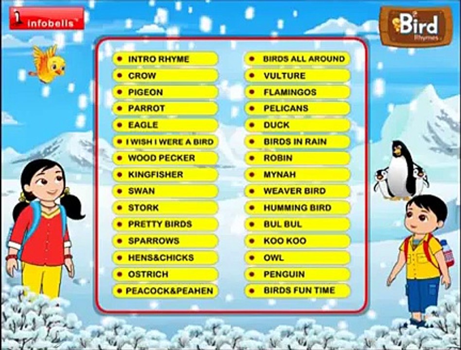 Infobells - Bird Rhymes-rhymes with lyrics - Dailymotion Video