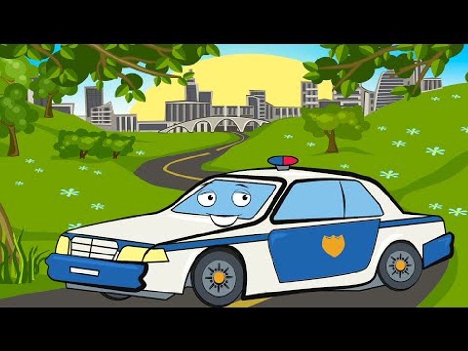 Police Car | Monster Truck | Learn Police Vehicles | Children's Car ...