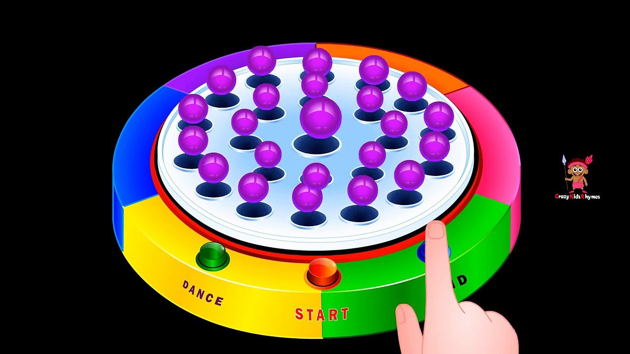 Colors for Children to Learn with Crazy Balls Machine Colours for Kids ...