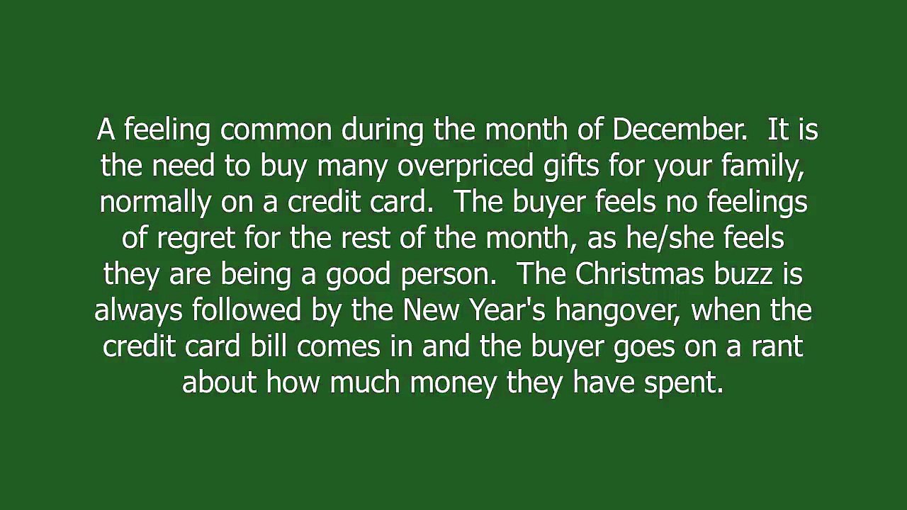 Christmas buzz meaning and pronunciation - video Dailymotion