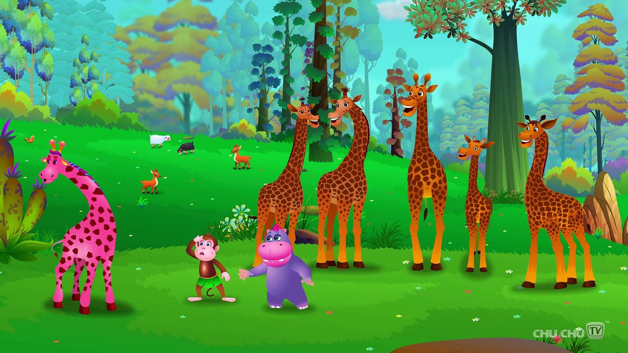 Finger Family Giraffe ¦ ChuChu TV Animal Finger Family Nursery Rhymes ...