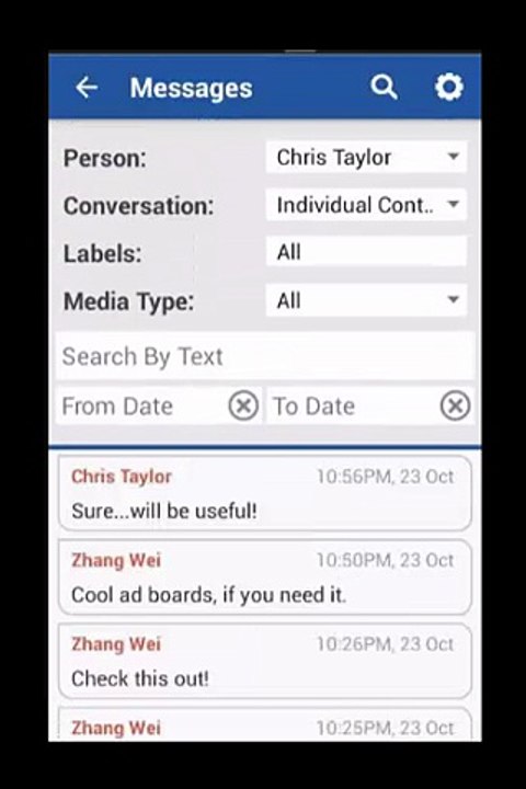 Search WhatsApp or Hike Chat Messages with Multiple Search Criterias ...