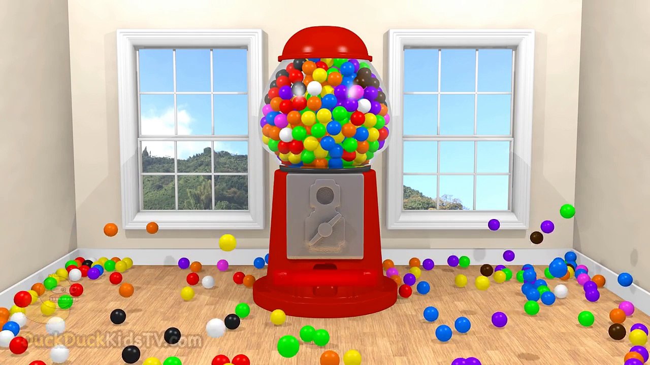 NEW Gumball Machine 3D for Children to Learn Colors Kids Balls Surprise ...