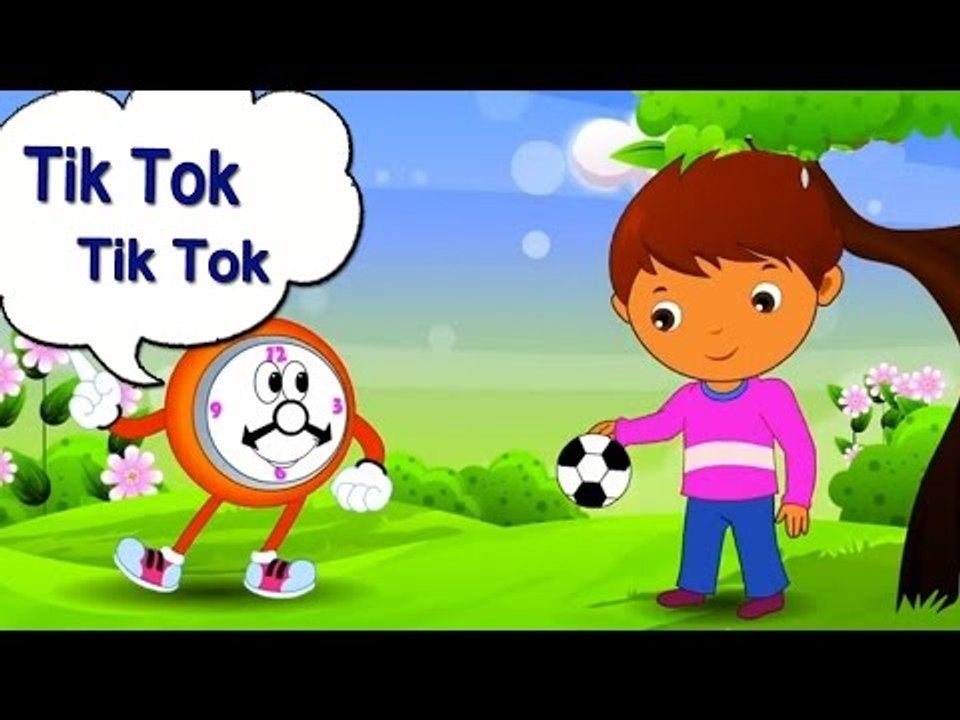Tik Tok Tik Tok Nursery Rhyme With Lyrics - English Songs For Children ...