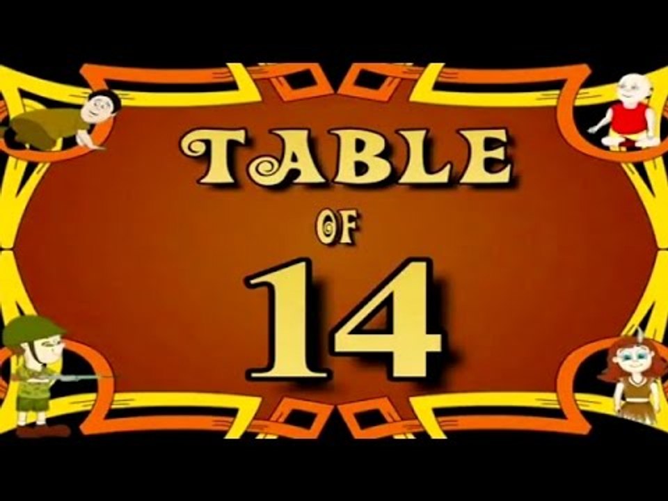 Learn Multiplication Table Of Fourteen - 14 x 1 = 14 | 14 Times Tables | Fun & Learn Video for ...