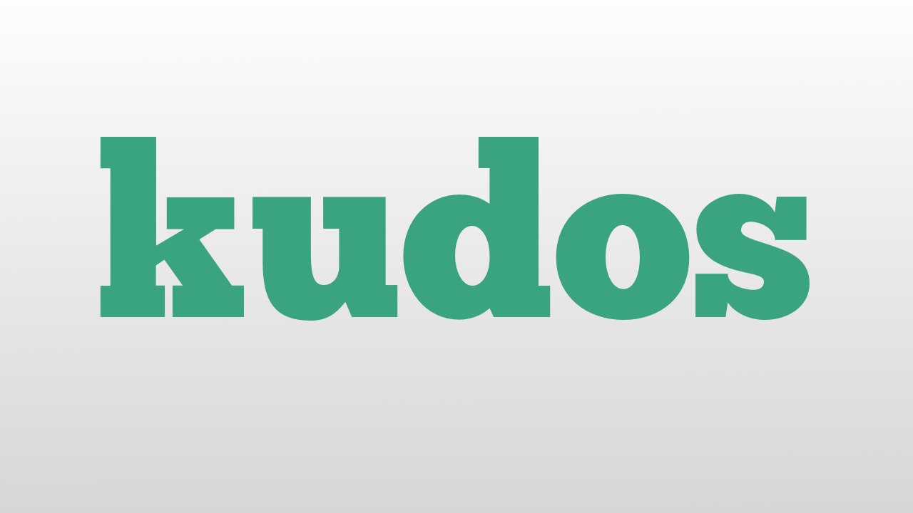 kudos meaning and pronunciation - video Dailymotion