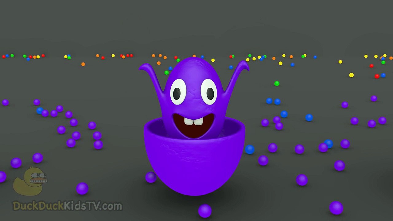 Learn Colors With Surprise Eggs Opening For Children 3d Color Balls