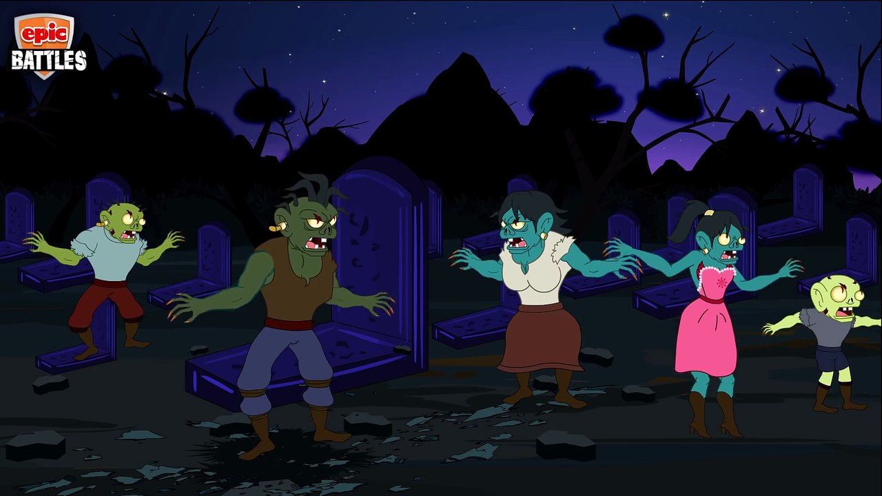 Epic Battles of Finger Family Pirates Vs. Zombies Finger Family Nursery ...