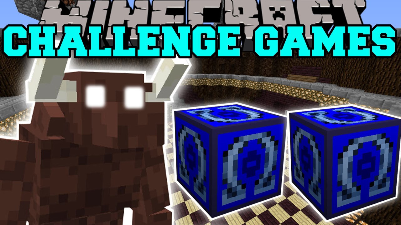 Minecraft: MINOTAUR CHALLENGE GAMES - Lucky Block Mod - Modded Mini ...