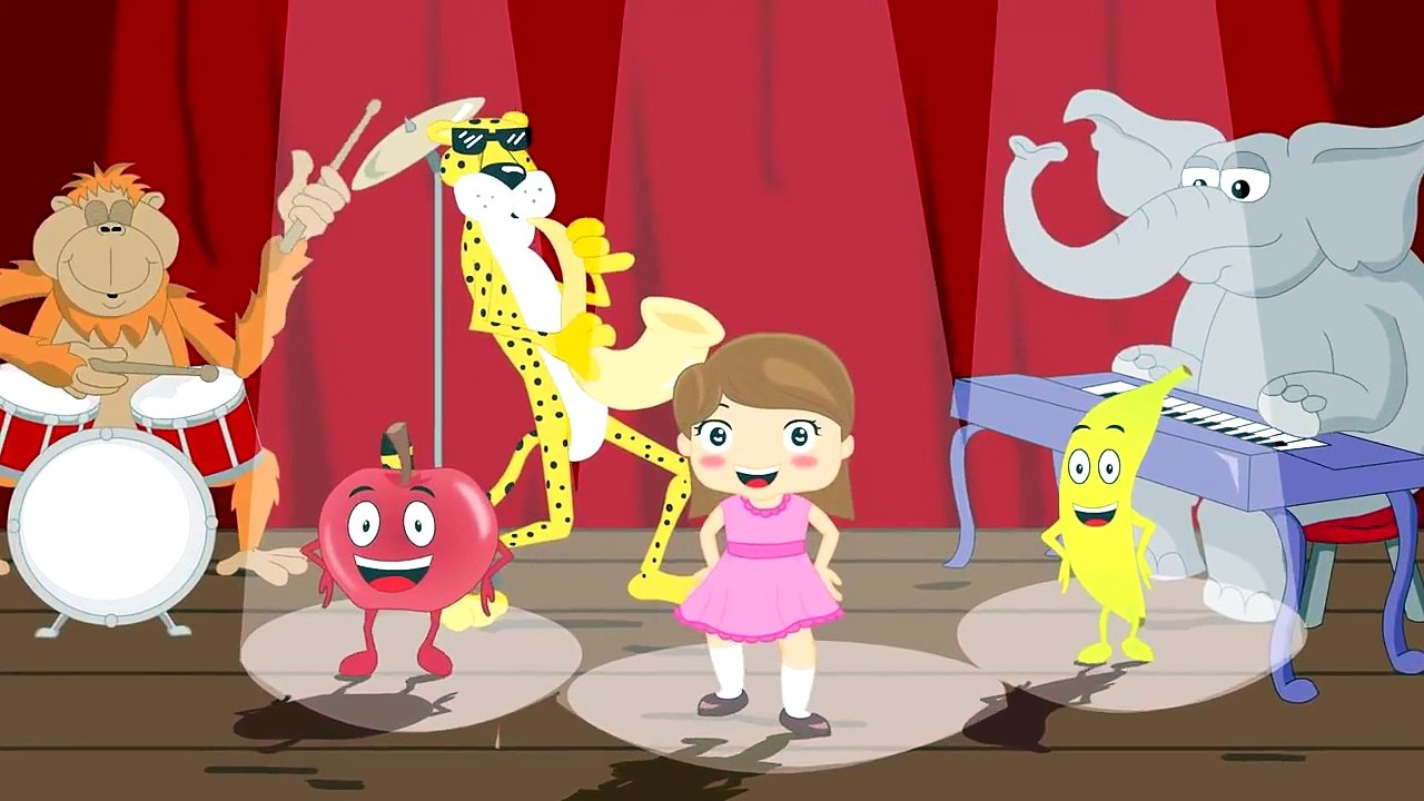 I like to eat apples and bananas. Fun childrens song - Dailymotion Video