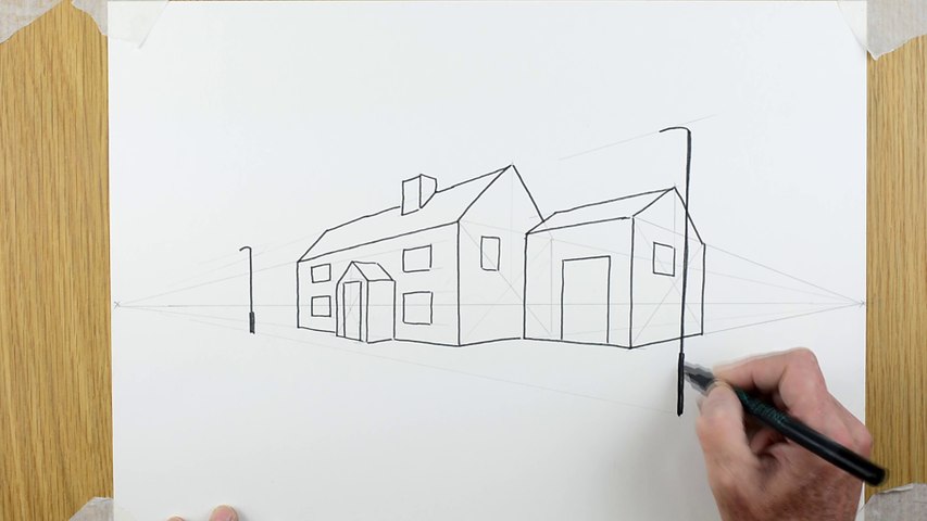 Easy 1 Point Perspective Drawing
