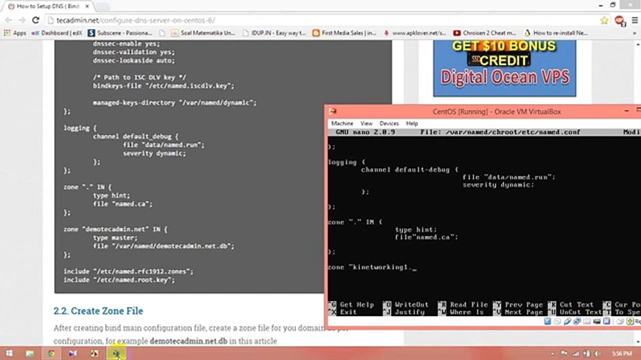 centos 6 - configure DNS Bind Server - video Dailymotion