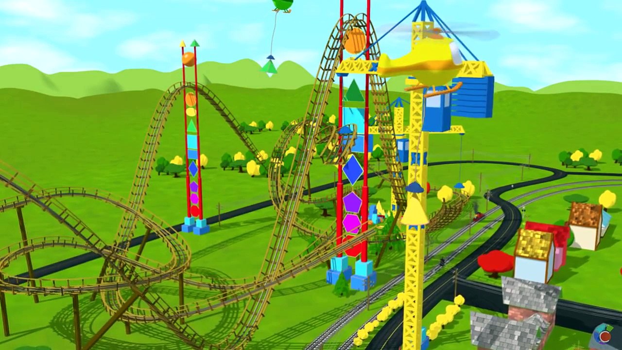 Learn about Shapes with Shawns Roller Coaster Adventure! (Learn 15 2D ...