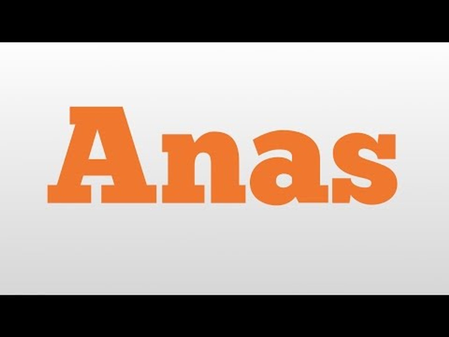 Anas Name Logo
