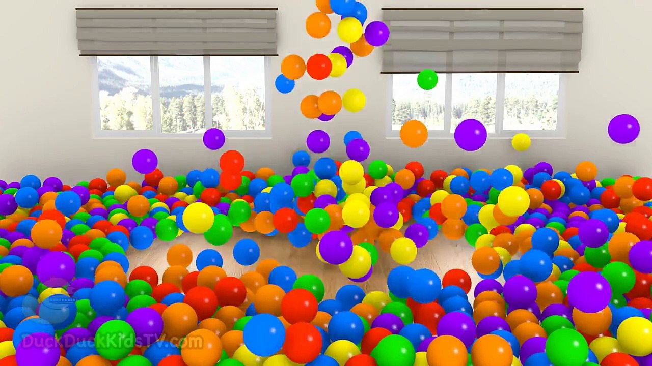 NEW Crazy Ball Pit Show 3D for Kids to Learn Colors with Giant Surprise ...