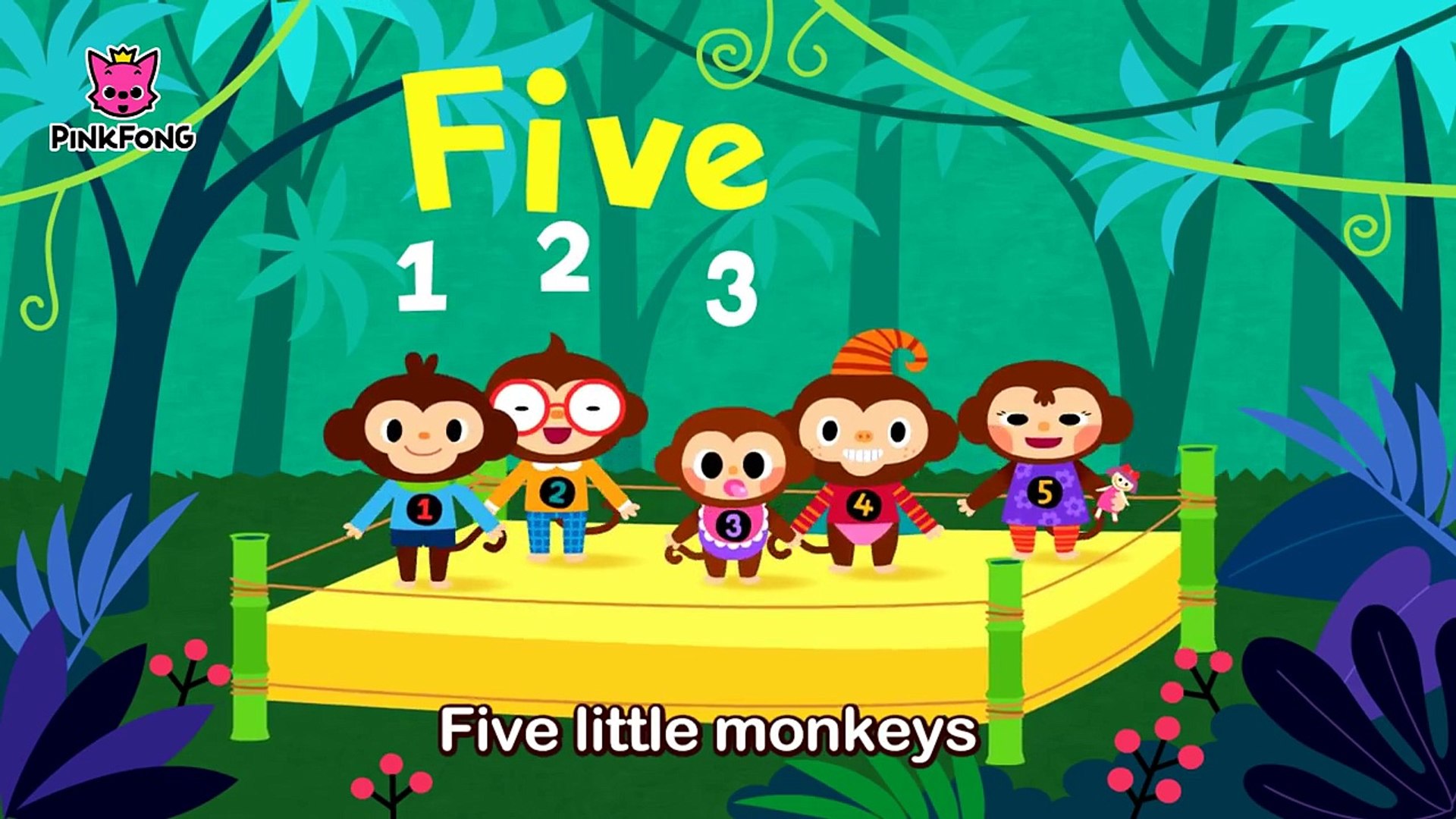 Five Little Monkeys And More-compilation Pinkfong