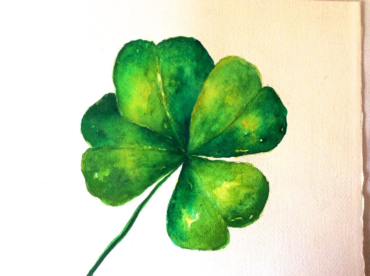 Four Leaf Clover Painting