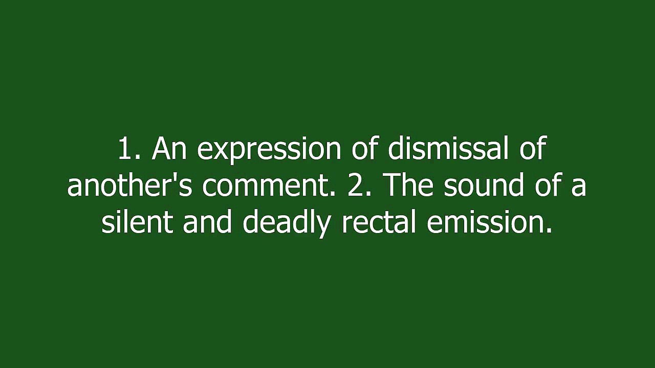 Pfft meaning and pronunciation - video Dailymotion