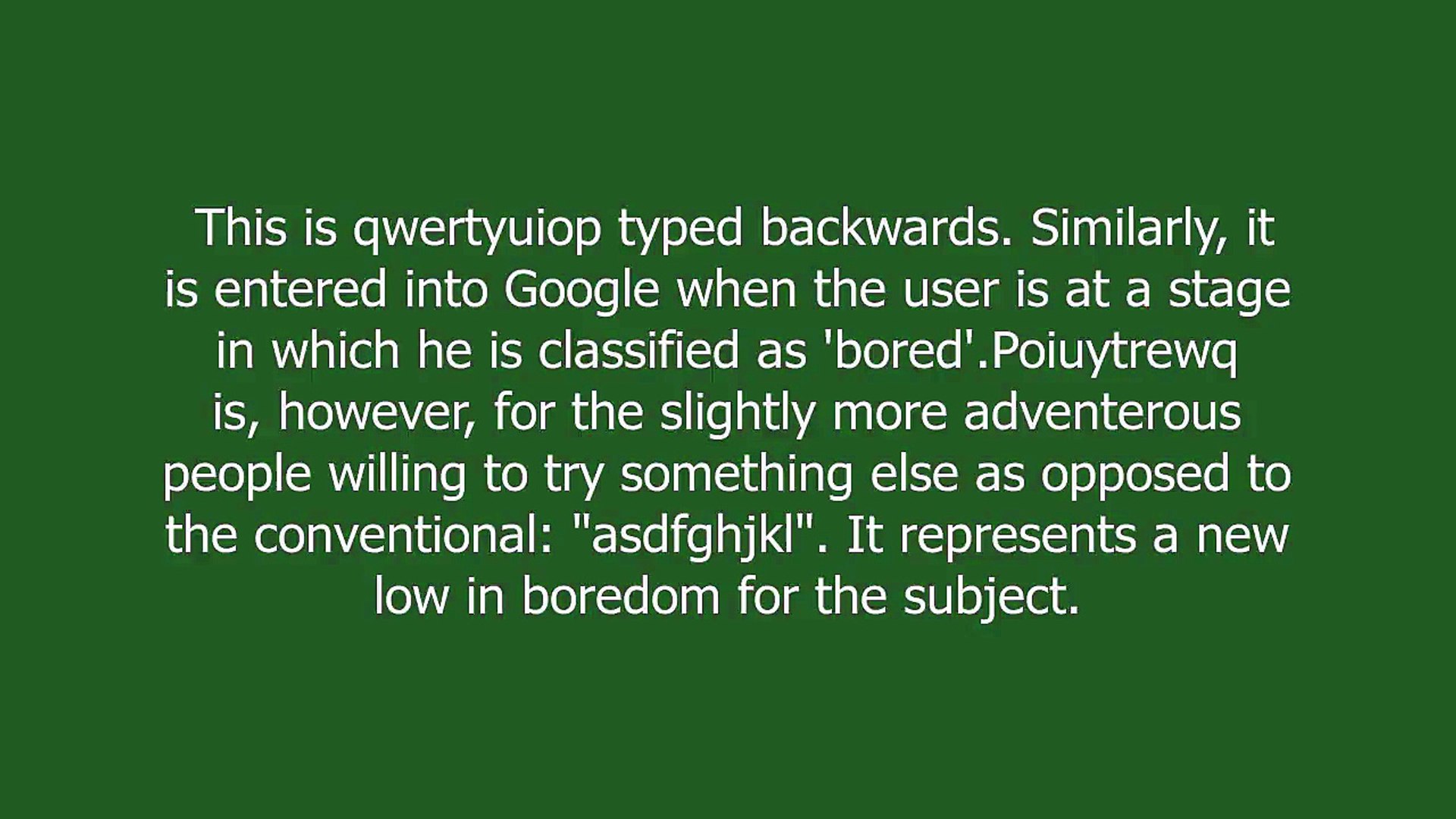 What Does Asdfghjkl Mean