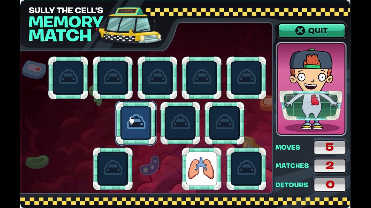 Fizzys Lunch Lab Sullys Memory Match Cartoon Animation PBS Kids Game ...