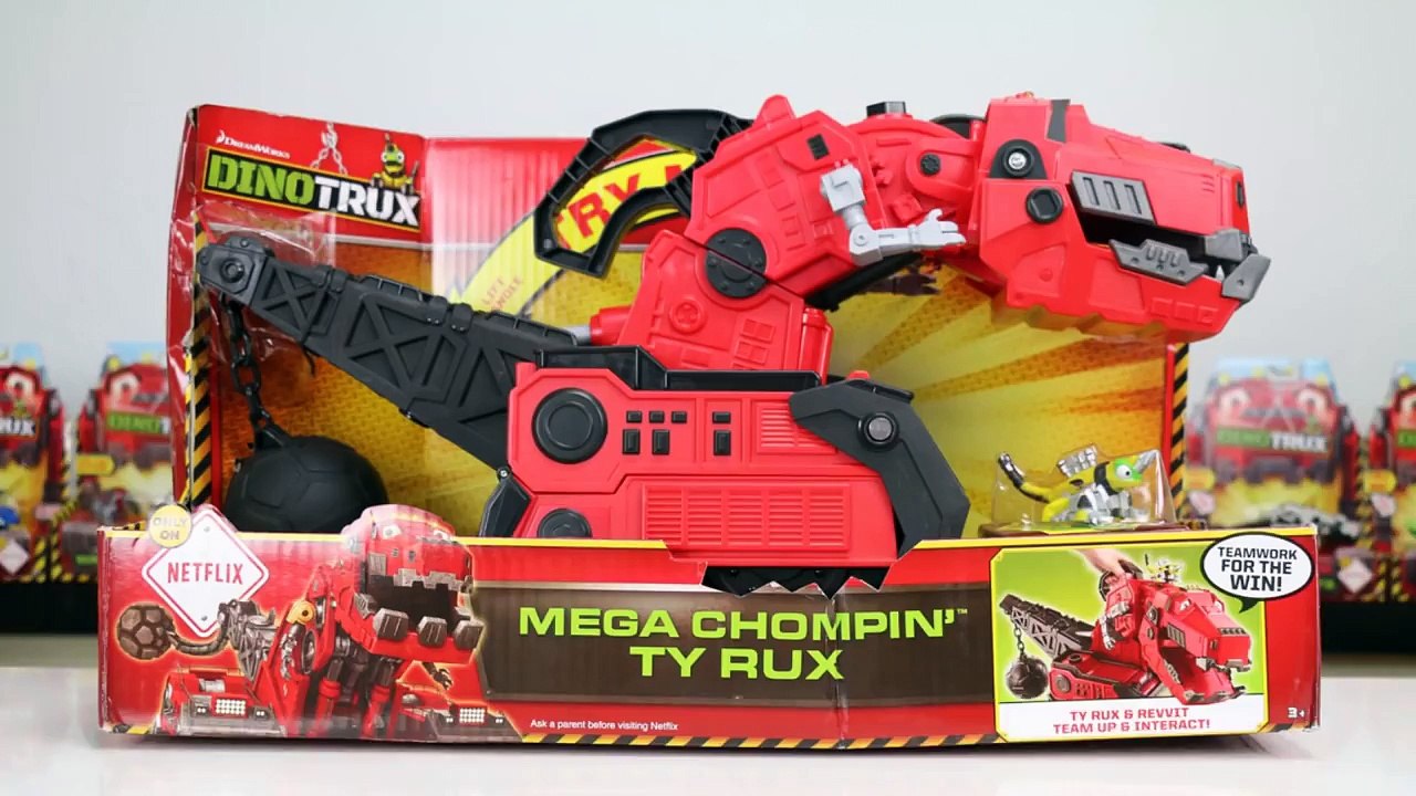 DinoTrux Mega Chompin' Ty Rux & Revvit with RadioJH Auto UNBOX IT ...