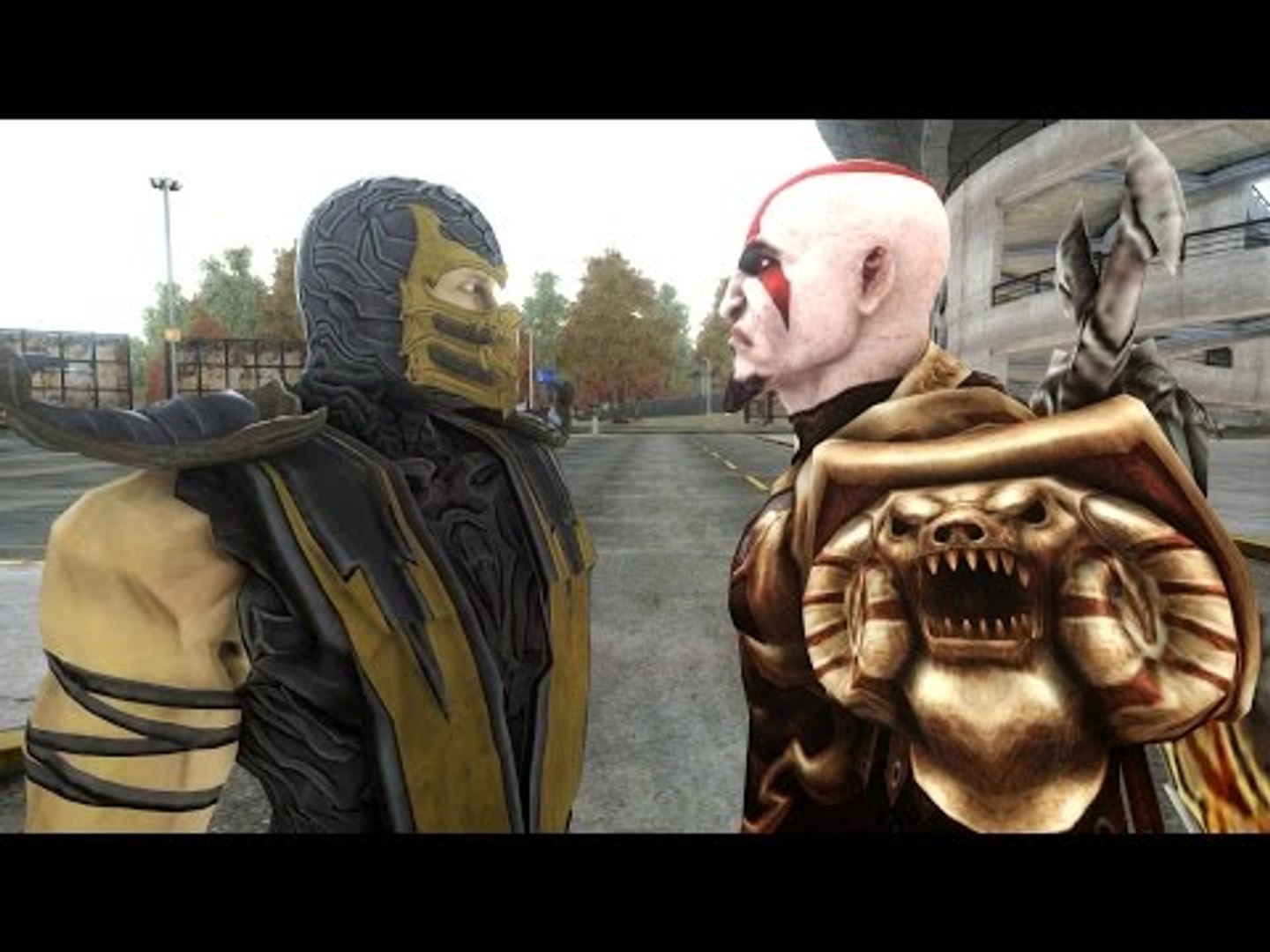 Mortal Kombat Kratos Drawings