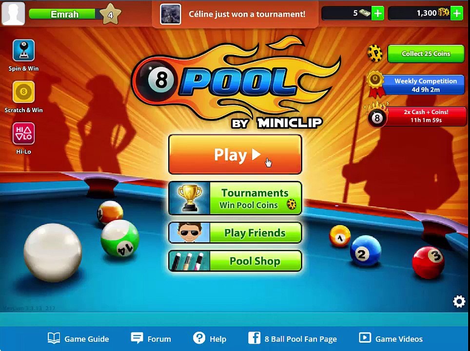 MiniClip 8 Ball Pool - Playing in tournaments! - video Dailymotion