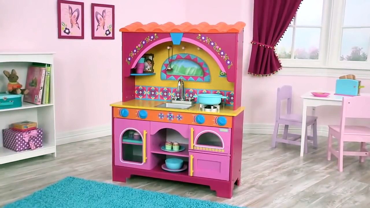 Girls Fun Dora The Explorer Wooden Pretend Play Kitchen Toys By ...