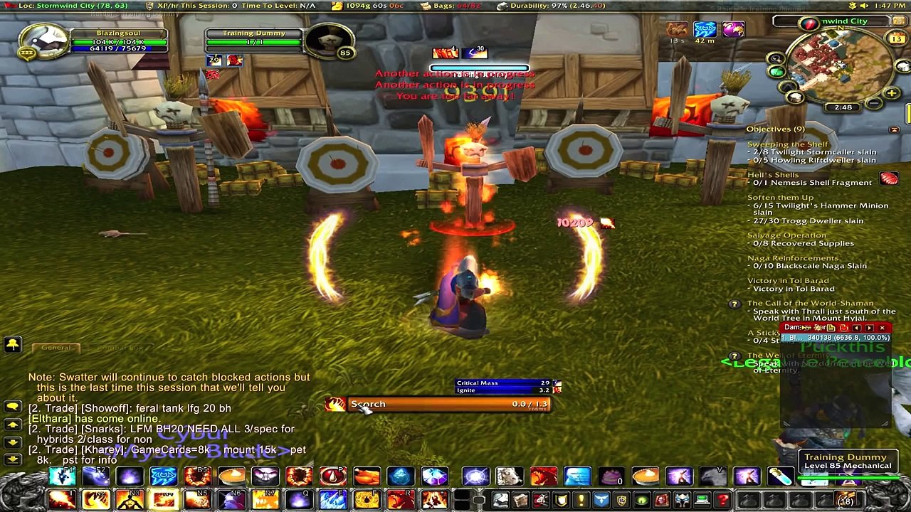 WoW Addon- Quartz Castbar , custom cast bars ,timers ,cooldowns ...