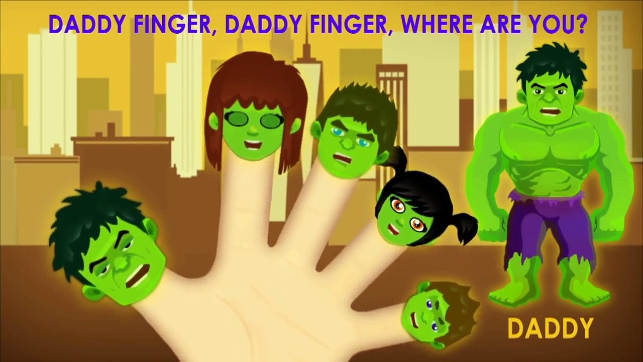 Hulk Finger Family / Nursery Rhymes - video Dailymotion