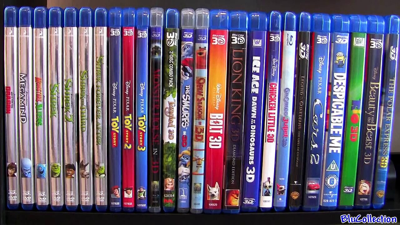 My Complete Entire 3D blu-ray Collection 55 Films Overview - video ...