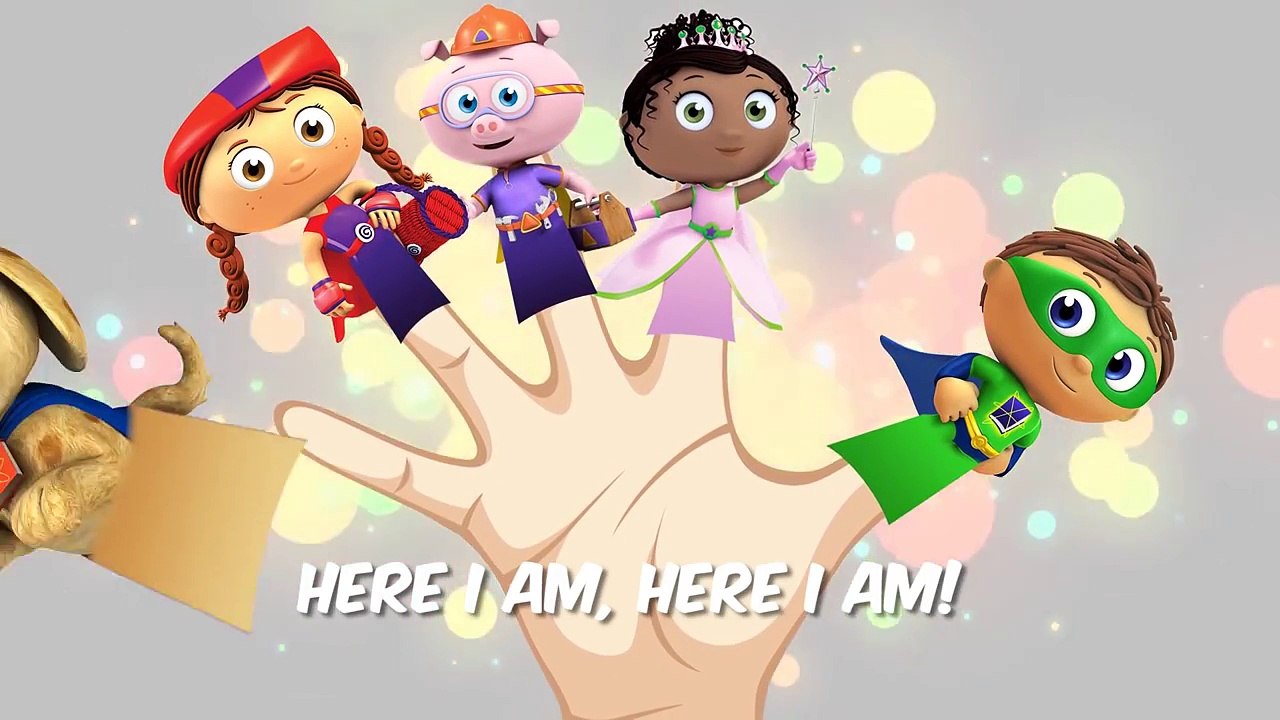 Finger Family Song! Super Why Finger Family Nursery Rhyme with Woofster ...
