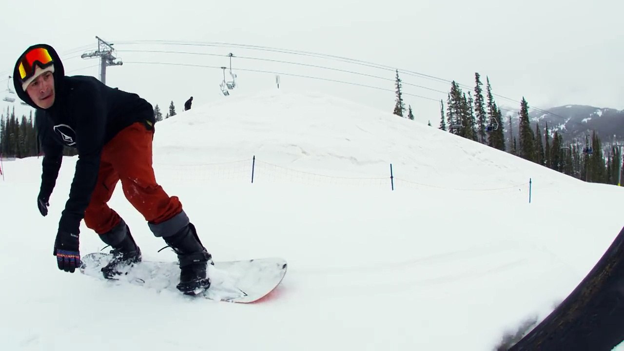 How To Snowboard Backside 180 onto rails w Johnny Lazz TransWorld ...