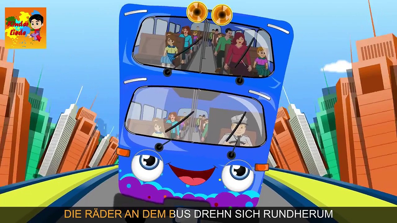 Die Räder vom Bus | Kinderlieder deutsch | Das Buslied | Kinderlieder ...