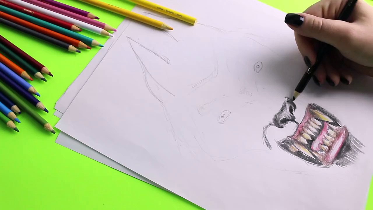 GOOSEBUMPS Learn How to Draw WEREWOLF of Fever Swamp. SPEED DRAWING ...