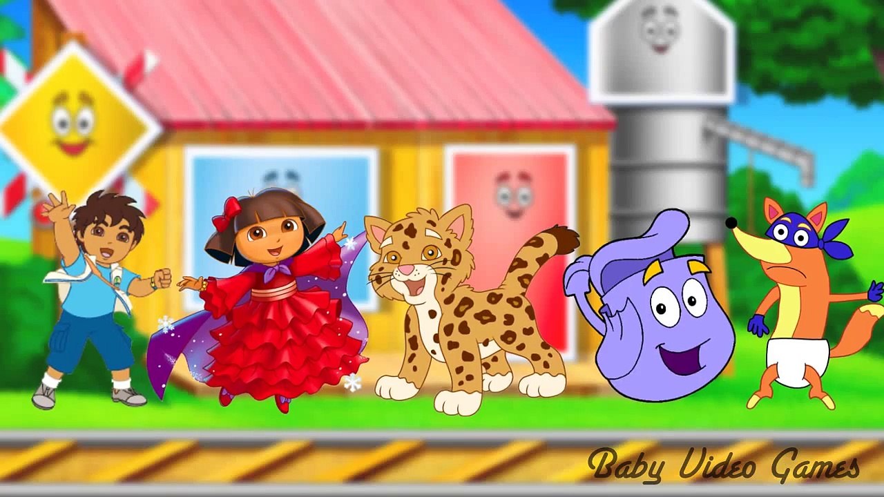 Finger Family Nursery Rhymes with Dora Cartoon Family - Animation for ...