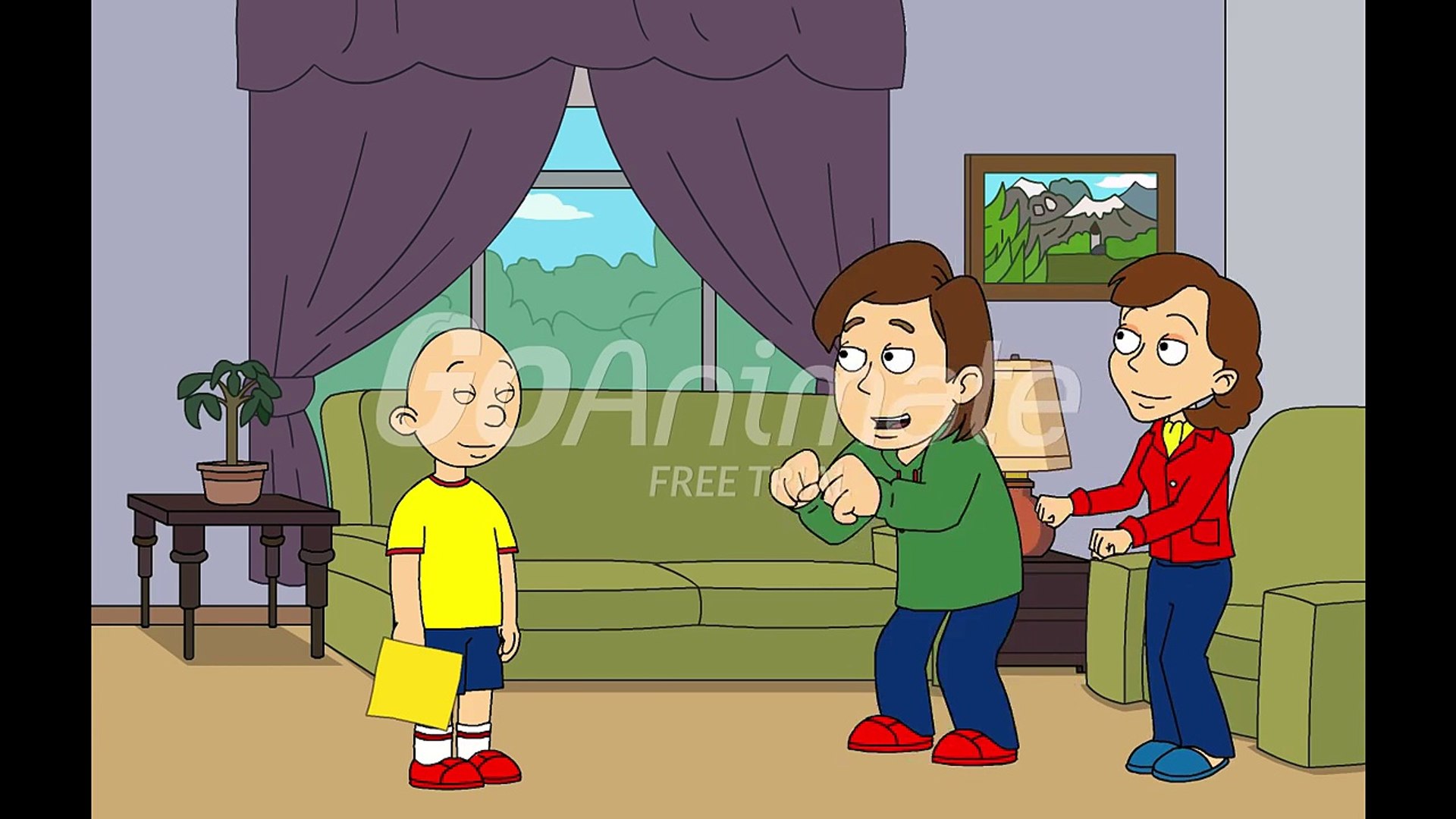 Caillou Birthday Card