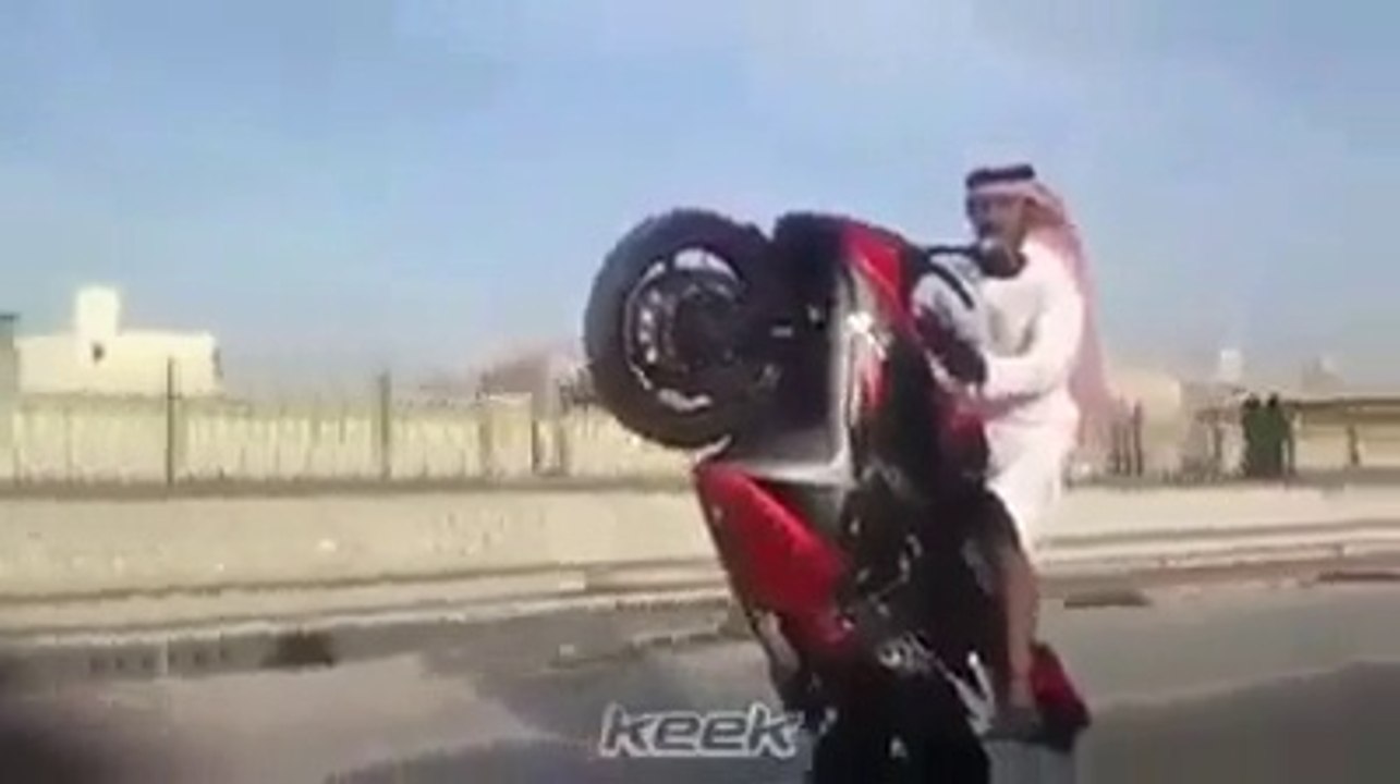 Great ! Arabic Man doing One Wheeling ? Must Watch-Top Funny Videos-Top ...