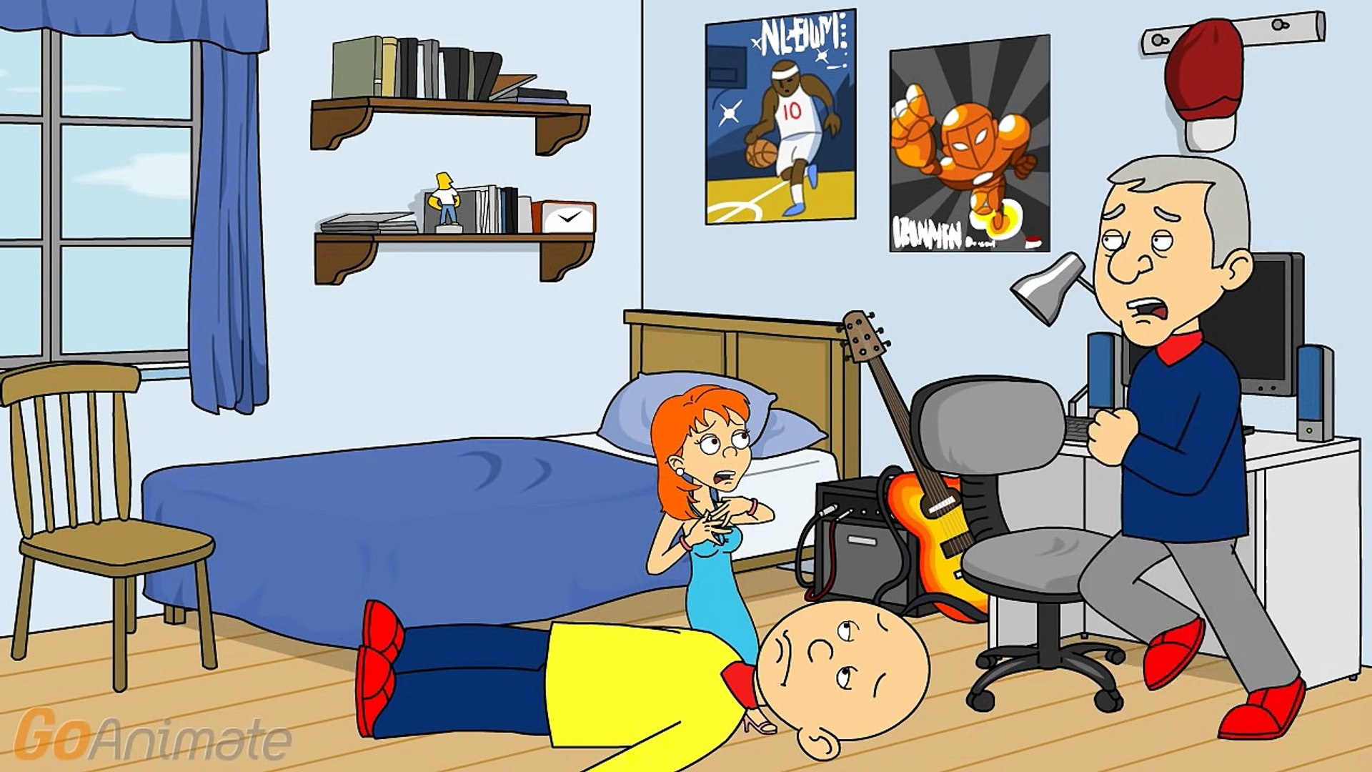Caillou And Rosie Fight