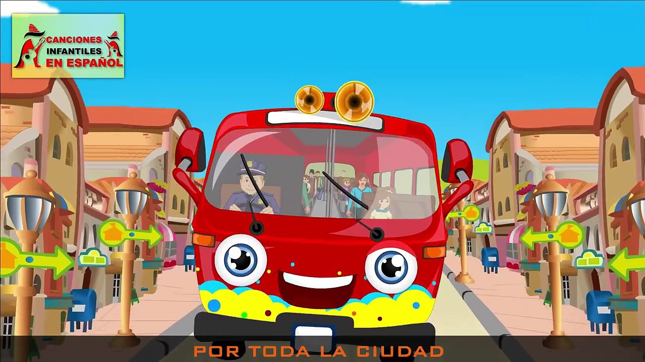 Las Ruedas Del Autobus en español | Wheels on the Bus in Spanish ...