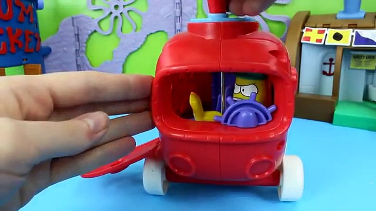 Imaginext Bikini Bottom Bus Spongebob Squarepants Patrick and Krabby ...