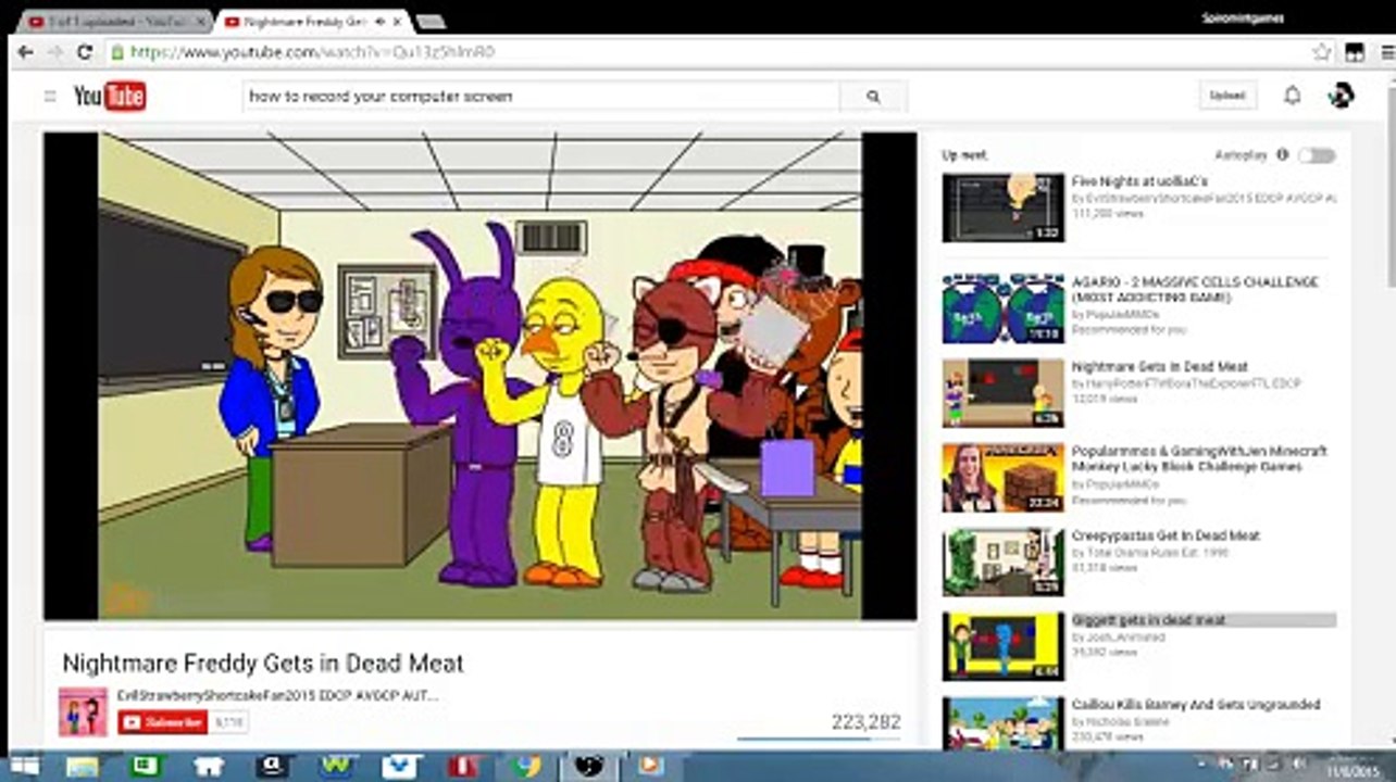 i react to nightmare freddy gets in dead meat - video Dailymotion