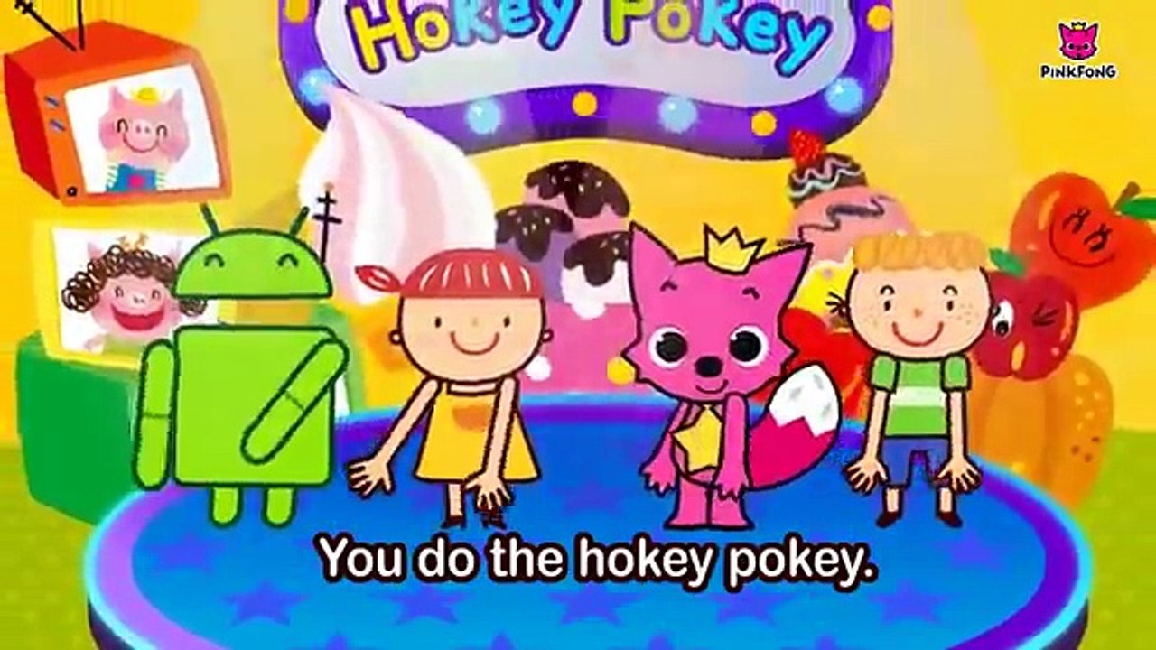The Hokey Pokey with the Android robot | Best Kids Songs | PINKFONG ...