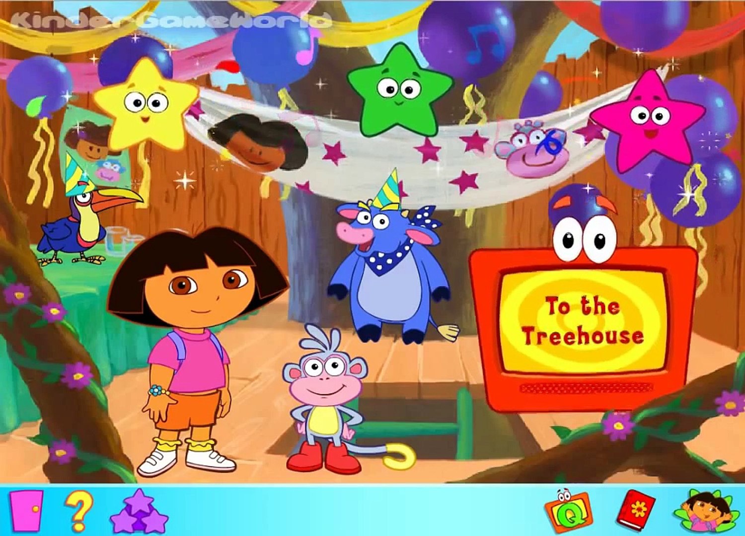 Dora The Explorer Treehouse :Dora The Explore & Play Rainforest Casita