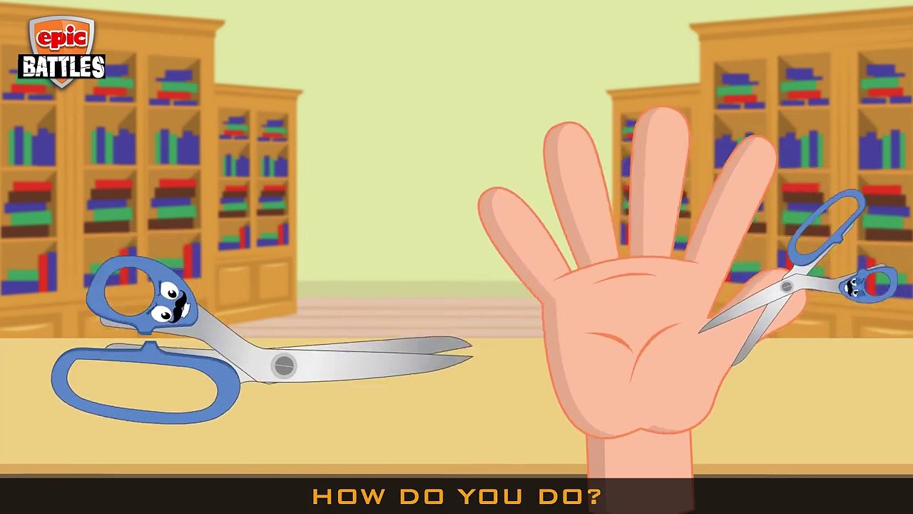 Finger Family Epic Battles Crazy Paper Vs Scissors | Finger Family ...