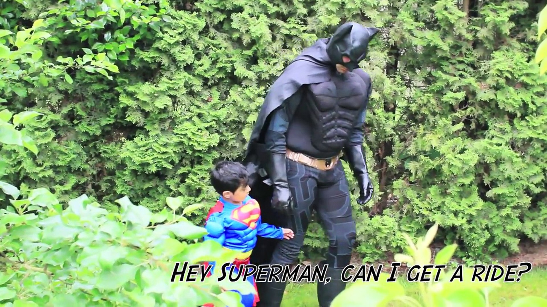Batman Riding Superman Meme